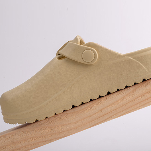 Light Camel Closed Toe Low Heel Sliders | modlily.com - USD 19.98