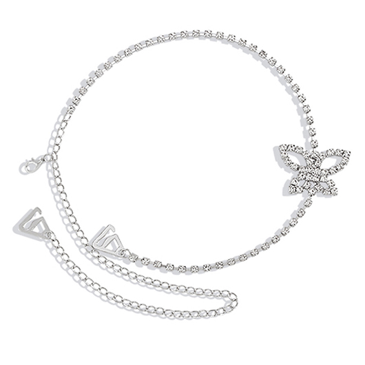 Silvery White Butterfly Alloy Rhinestone Body Chain | modlily.com - USD ...
