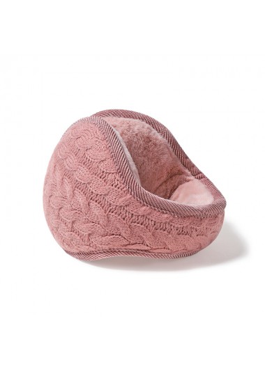 Dusty Pink Foldable Design Acrylic Earmuff | modlily.com - USD 15.98